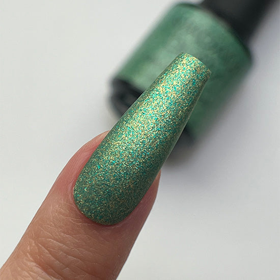 Shamrock Glow - Glittery Green | Soak Off Gel Nail Polish | HEMA-Free ...