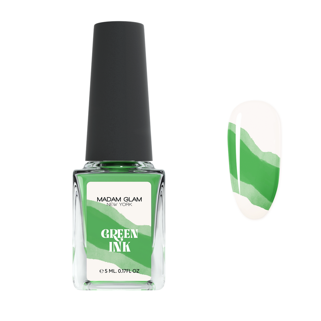Green Nail Art Ink | Nail Art Ink Gel | Soak Off Gel Nail Polish | HEMA ...