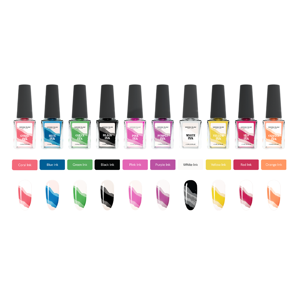 Nail Art Ink Bundle | Nail Art Ink Gel Paint | Soak Off Gel Nail Polish ...