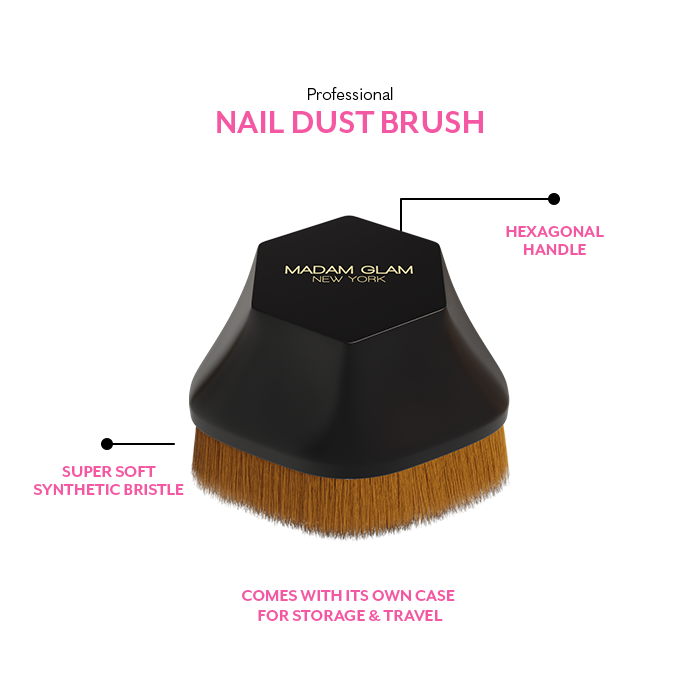 Professional Nail Dust Brush | Nail Art & Care Tools | Soak Off Gel ...