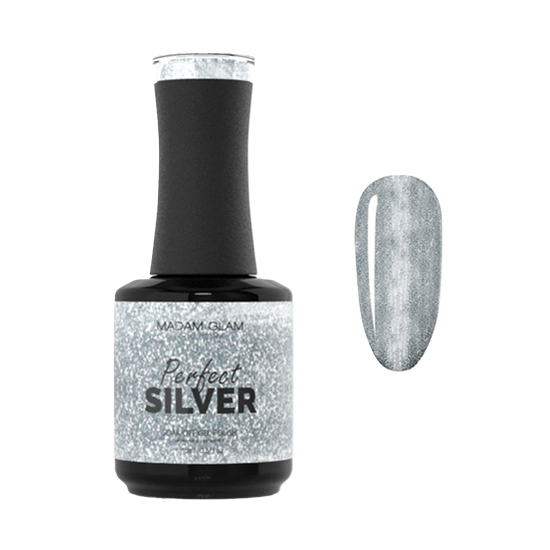 Perfect Silver | Soak Off Gel Nail Polish | HEMA-Free | Vegan | Madam Glam