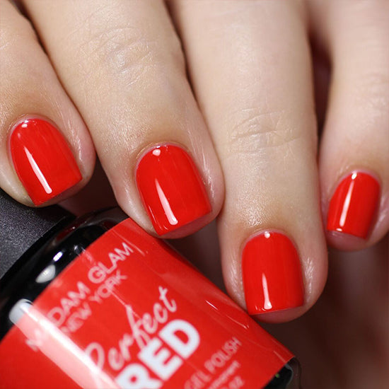Perfect Red | Soak Off Gel Nail Polish | HEMA-Free | Vegan | Madam Glam